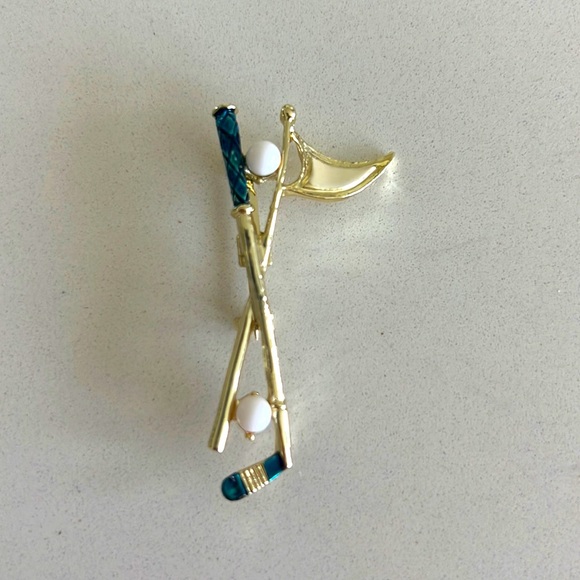 Jewelry | Vintage Golf Brooch | Poshmark
